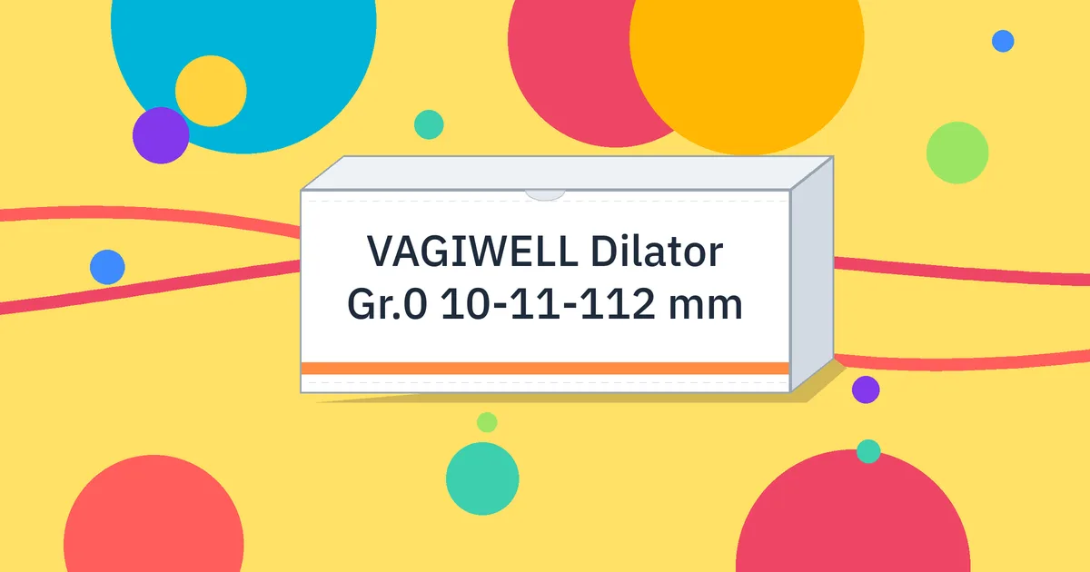 Symbolbild: Packung mit der Aufschrift VAGIWELL Dilator Gr.0 10-11-112 mm (PZN 19445644) – Verfügbarkeit und Bezug in Apotheken in Frankfurt am Main