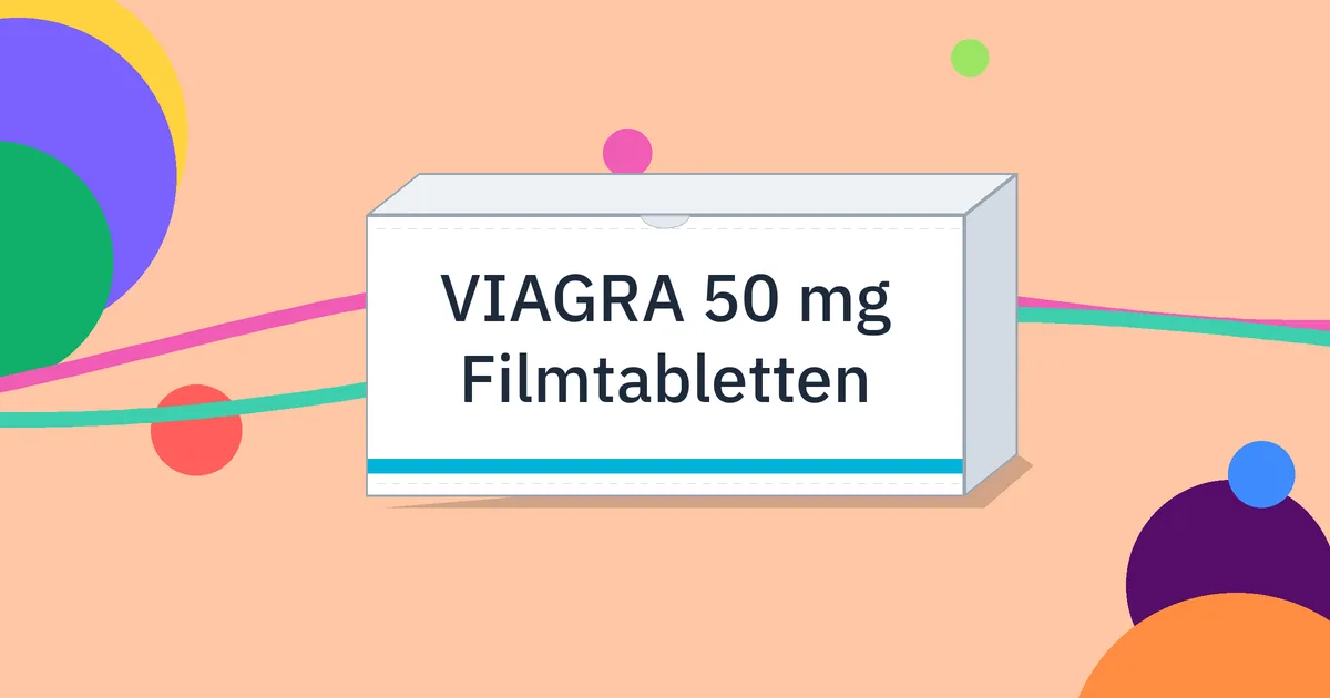 Symbolbild: Packung mit der Aufschrift VIAGRA 50 mg Filmtabletten (PZN 18156091) – Verfügbarkeit und Bezug in Apotheken in Frankfurt am Main