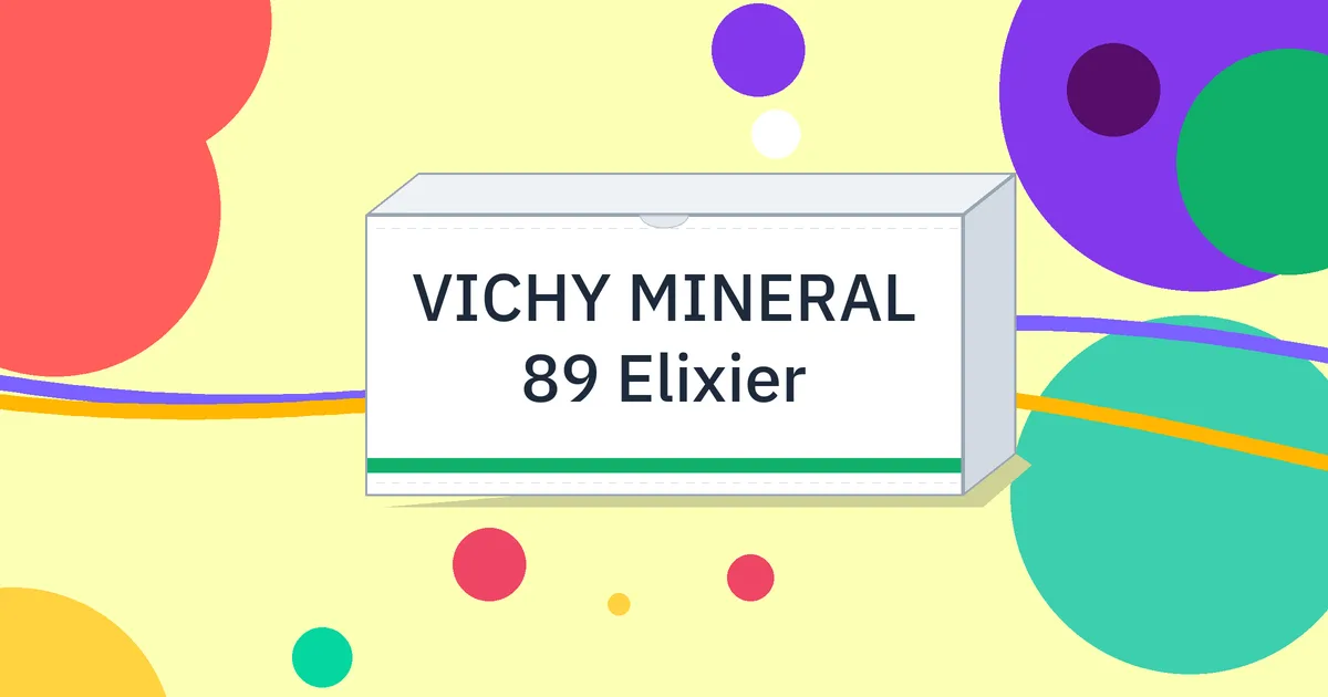 Symbolbild: Packung mit der Aufschrift VICHY MINERAL 89 Elixier (PZN 15625792) – Verfügbarkeit und Bezug in Apotheken in Frankfurt am Main