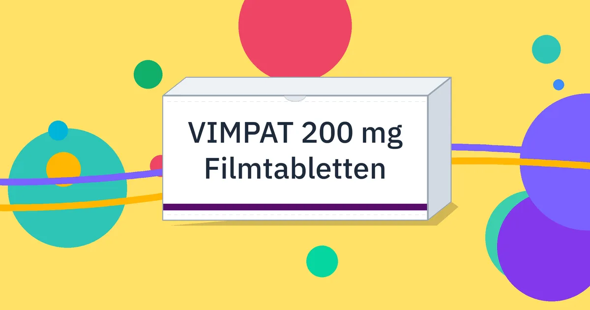 Symbolbild: Packung mit der Aufschrift VIMPAT 200 mg Filmtabletten (PZN 19484064) – Verfügbarkeit und Bezug in Apotheken in Frankfurt am Main