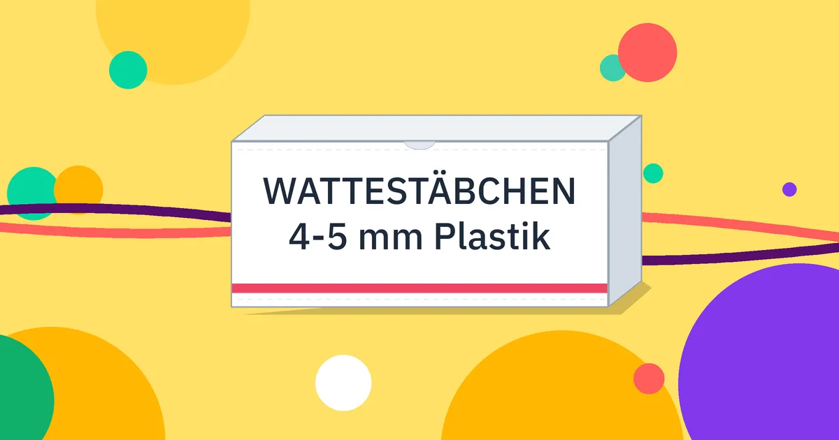 Symbolbild: Packung mit der Aufschrift WATTESTÄBCHEN 4-5 mm Plastik (PZN 10358286) – Verfügbarkeit und Bezug in Apotheken in Frankfurt am Main