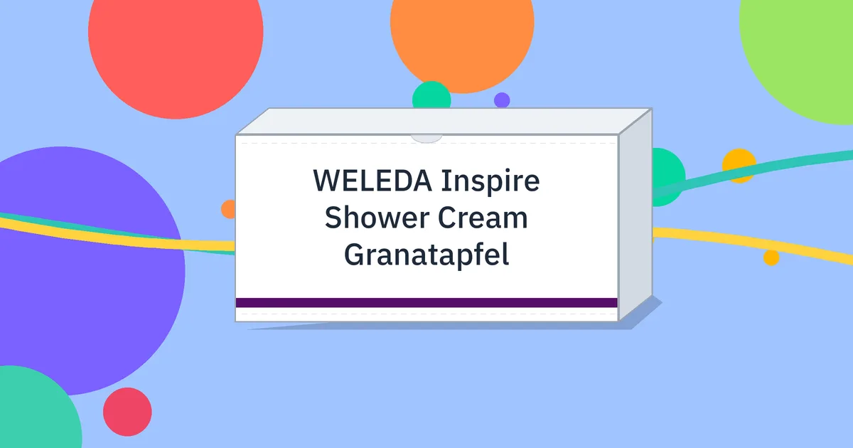 Symbolbild: Packung mit der Aufschrift WELEDA Inspire Shower Cream Granatapfel (PZN 19447850) – Verfügbarkeit und Bezug in Apotheken in Frankfurt am Main