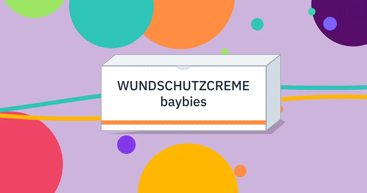 Symbolbild: Packung mit der Aufschrift WUNDSCHUTZCREME baybies (PZN 18268677) – Verfügbarkeit und Bezug in Apotheken in Frankfurt am Main