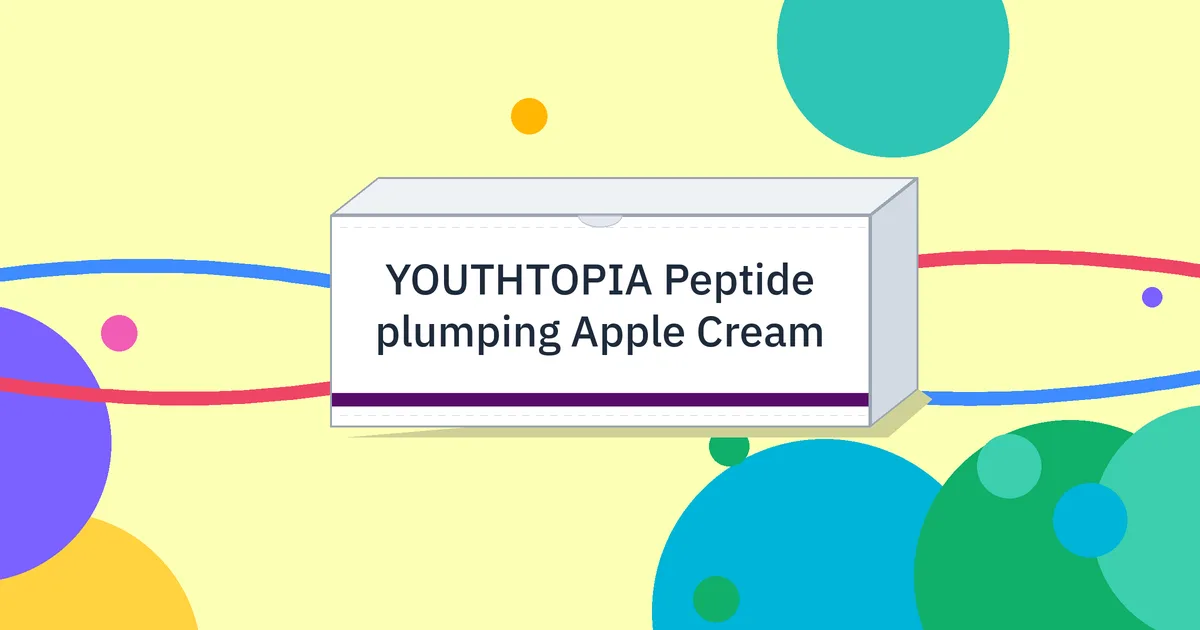 Symbolbild: Packung mit der Aufschrift YOUTHTOPIA Peptide plumping Apple Cream (PZN 19345121) – Verfügbarkeit und Bezug in Apotheken in Frankfurt am Main