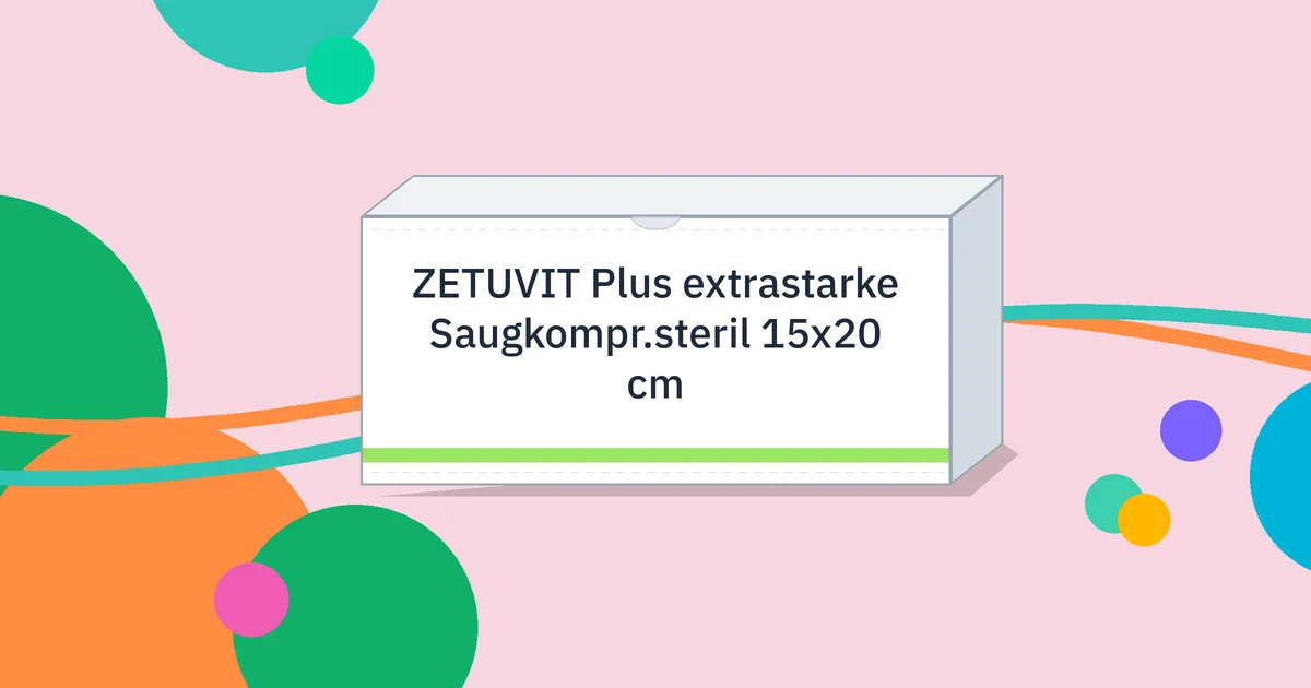 Symbolbild: Packung mit der Aufschrift ZETUVIT Plus extrastarke Saugkompr.steril 15x20 cm (PZN 15889597) – Verfügbarkeit und Bezug in Apotheken in Frankfurt am Main
