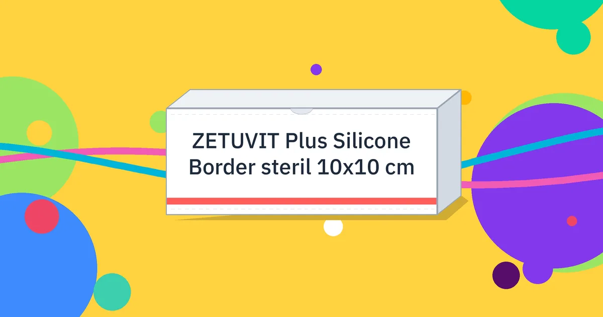Symbolbild: Packung mit der Aufschrift ZETUVIT Plus Silicone Border steril 10x10 cm (PZN 19797047) – Verfügbarkeit und Bezug in Apotheken in Frankfurt am Main