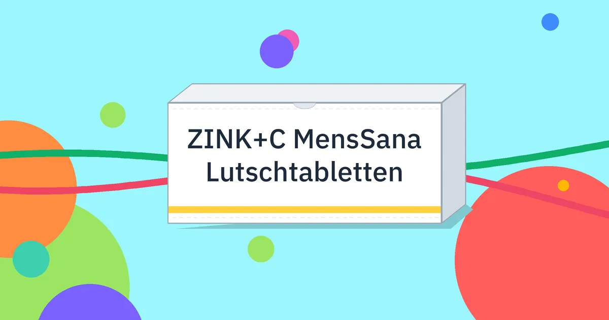 Symbolbild: Packung mit der Aufschrift ZINK+C MensSana Lutschtabletten (PZN 09486300) – Verfügbarkeit und Bezug in Apotheken in Frankfurt am Main
