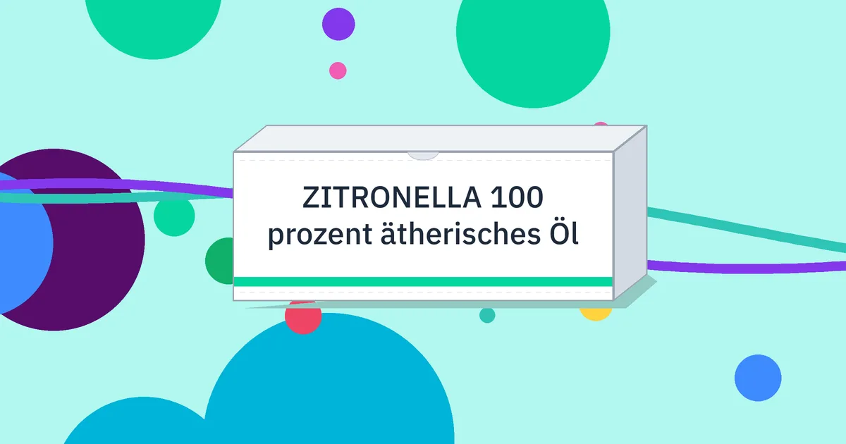 Symbolbild: Packung mit der Aufschrift ZITRONELLA 100 prozent ätherisches Öl (PZN 07617011) – Verfügbarkeit und Bezug in Apotheken in Frankfurt am Main