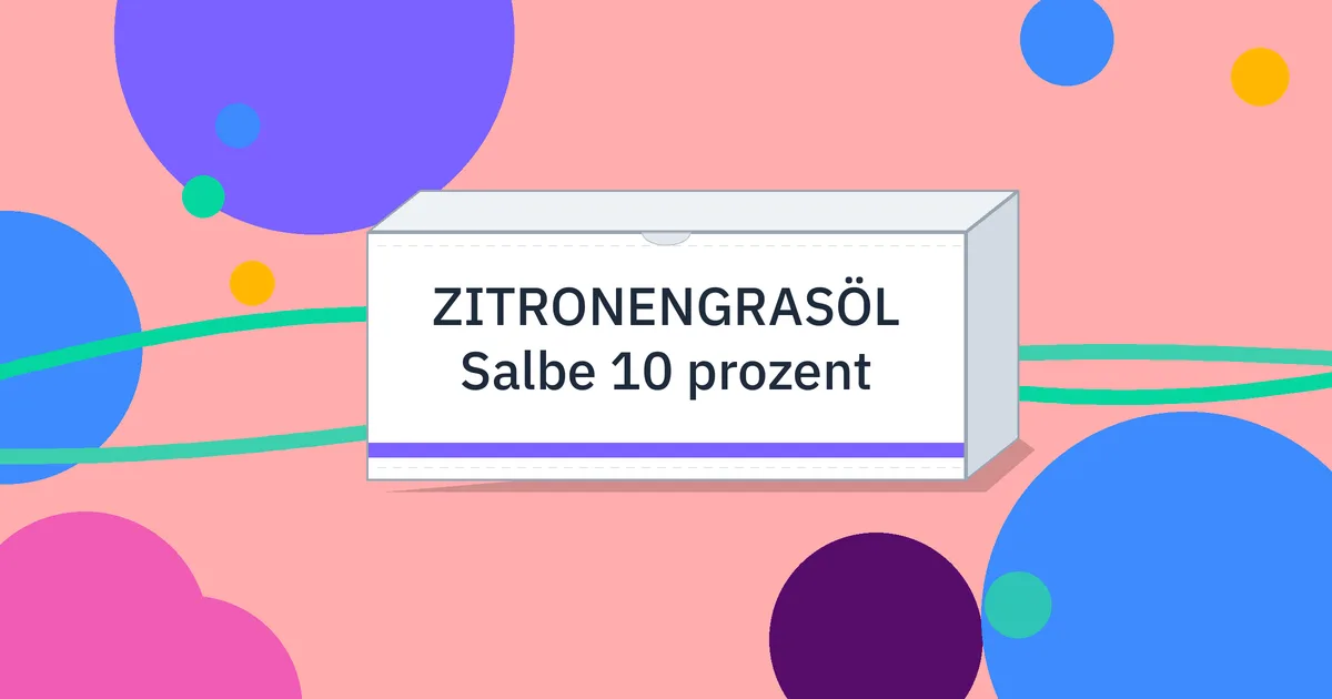 Symbolbild: Packung mit der Aufschrift ZITRONENGRASÖL Salbe 10 prozent (PZN 18901749) – Verfügbarkeit und Bezug in Apotheken in Frankfurt am Main