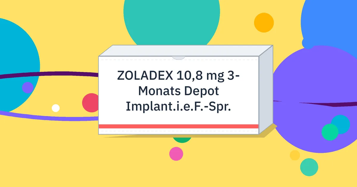 Symbolbild: Packung mit der Aufschrift ZOLADEX 10,8 mg 3-Monats Depot Implant.i.e.F.-Spr. (PZN 06686688) – Verfügbarkeit und Bezug in Apotheken in Frankfurt am Main