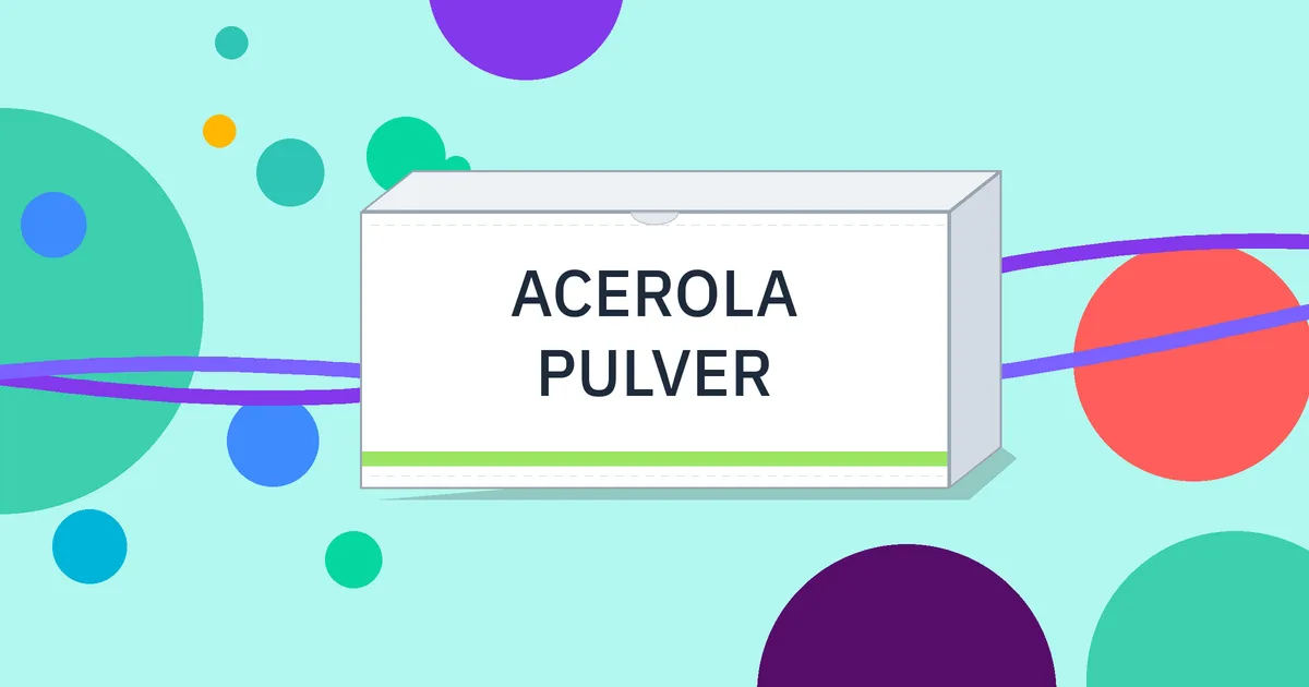 Symbolbild: Packung mit der Aufschrift ACEROLA PULVER (PZN 13476603) – Verfügbarkeit und Bezug in Apotheken in Frankfurt am Main