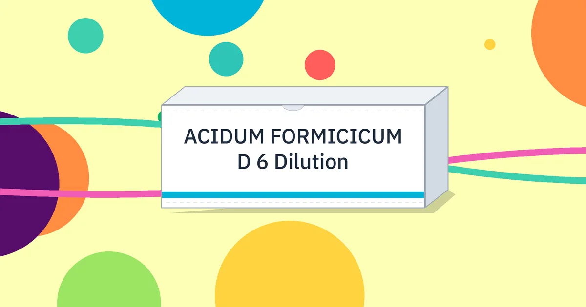 Symbolbild: Packung mit der Aufschrift ACIDUM FORMICICUM D 6 Dilution (PZN 02120978) – Verfügbarkeit und Bezug in Apotheken in Frankfurt am Main