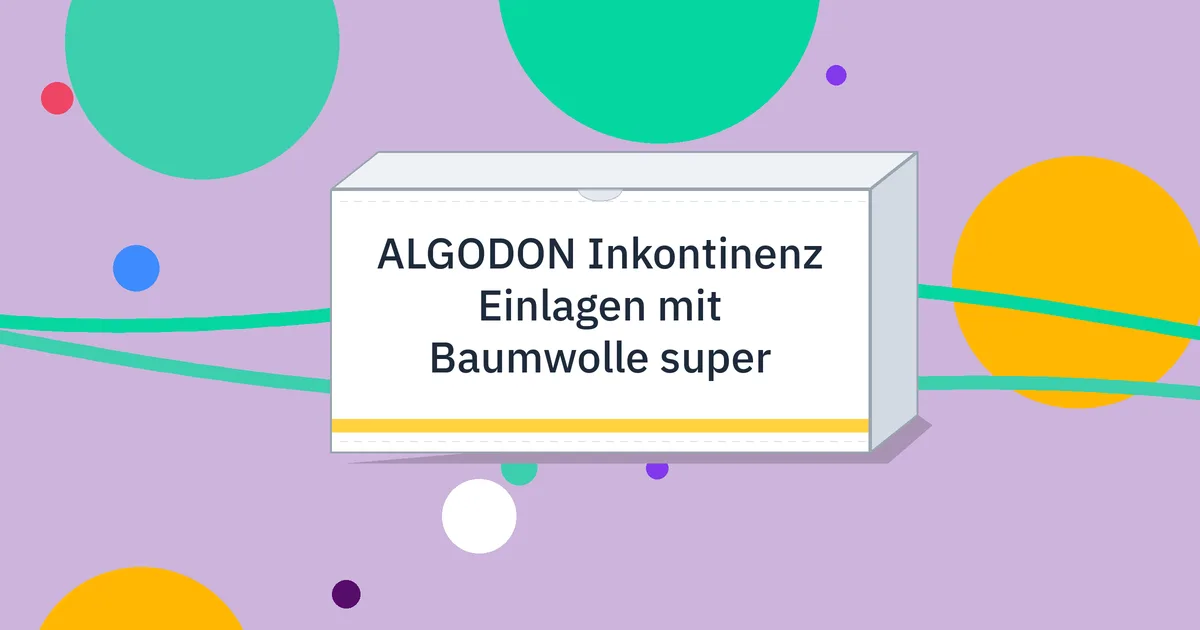 Symbolbild: Packung mit der Aufschrift ALGODON Inkontinenz Einlagen mit Baumwolle super (PZN 14179592) – Verfügbarkeit und Bezug in Apotheken in Frankfurt am Main