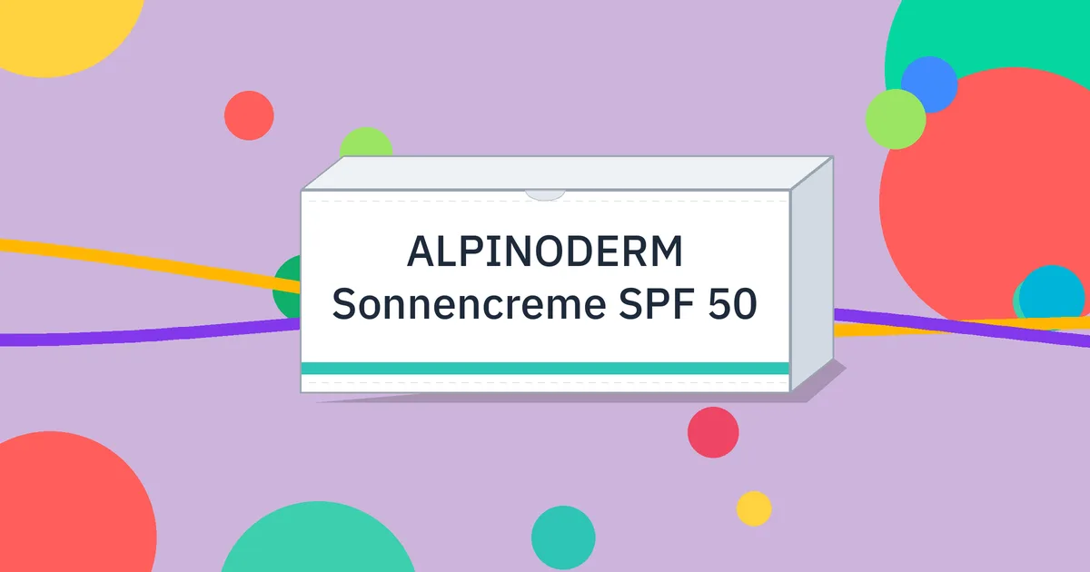 Symbolbild: Packung mit der Aufschrift ALPINODERM Sonnencreme SPF 50 (PZN 19797509) – Verfügbarkeit und Bezug in Apotheken in Frankfurt am Main