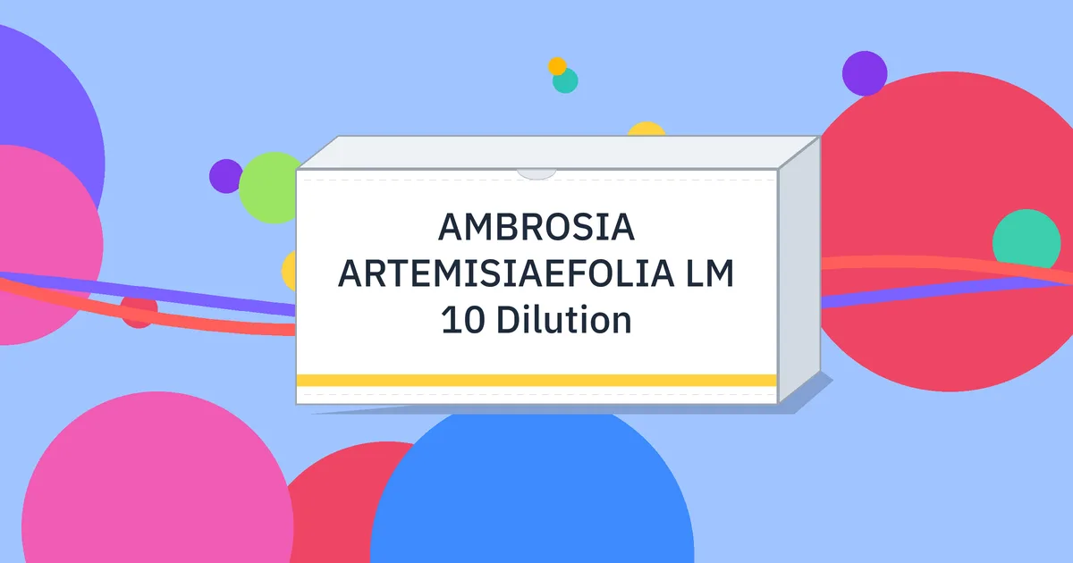 Symbolbild: Packung mit der Aufschrift AMBROSIA ARTEMISIAEFOLIA LM 10 Dilution (PZN 13318057) – Verfügbarkeit und Bezug in Apotheken in Frankfurt am Main