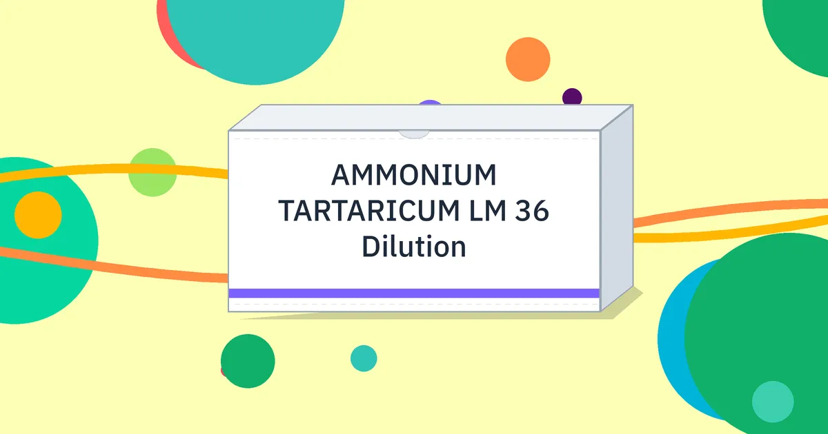 Symbolbild: Packung mit der Aufschrift AMMONIUM TARTARICUM LM 36 Dilution (PZN 12761750) – Verfügbarkeit und Bezug in Apotheken in Frankfurt am Main