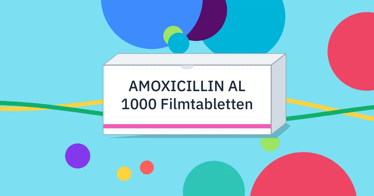 Symbolbild: Packung mit der Aufschrift AMOXICILLIN AL 1000 Filmtabletten (PZN 04751430) – Verfügbarkeit und Bezug in Apotheken in Frankfurt am Main