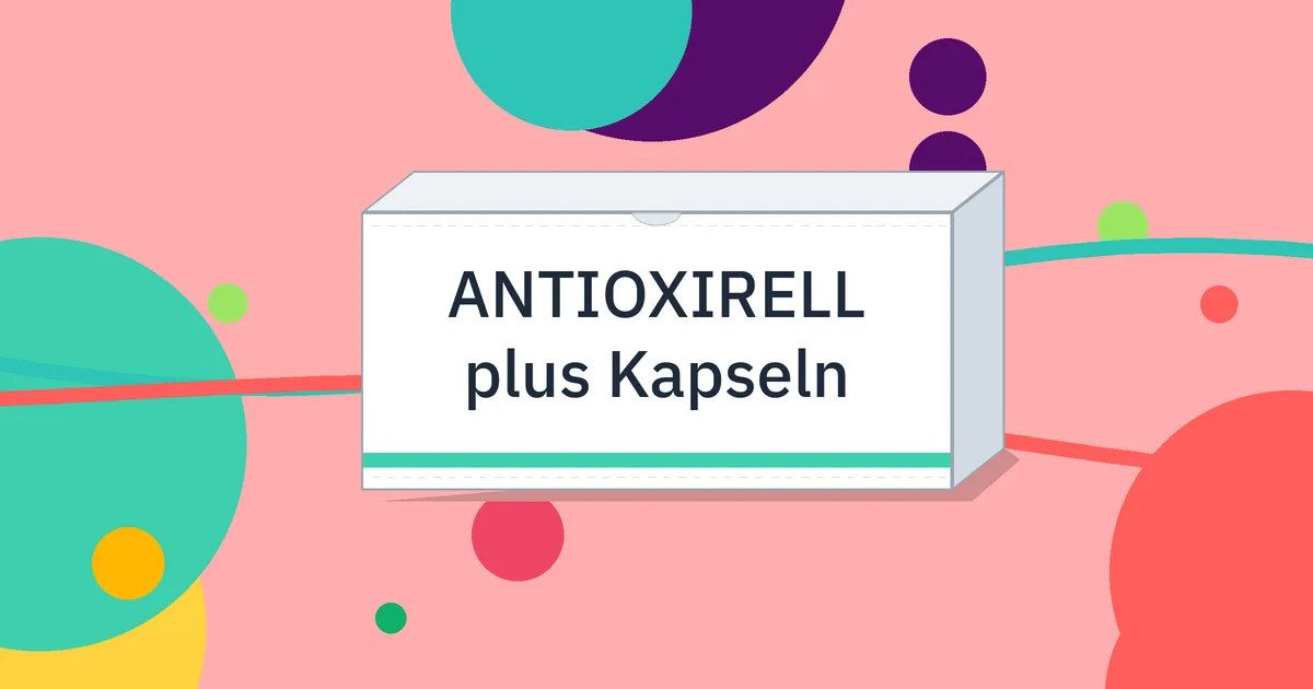 Symbolbild: Packung mit der Aufschrift ANTIOXIRELL plus Kapseln (PZN 02527214) – Verfügbarkeit und Bezug in Apotheken in Frankfurt am Main