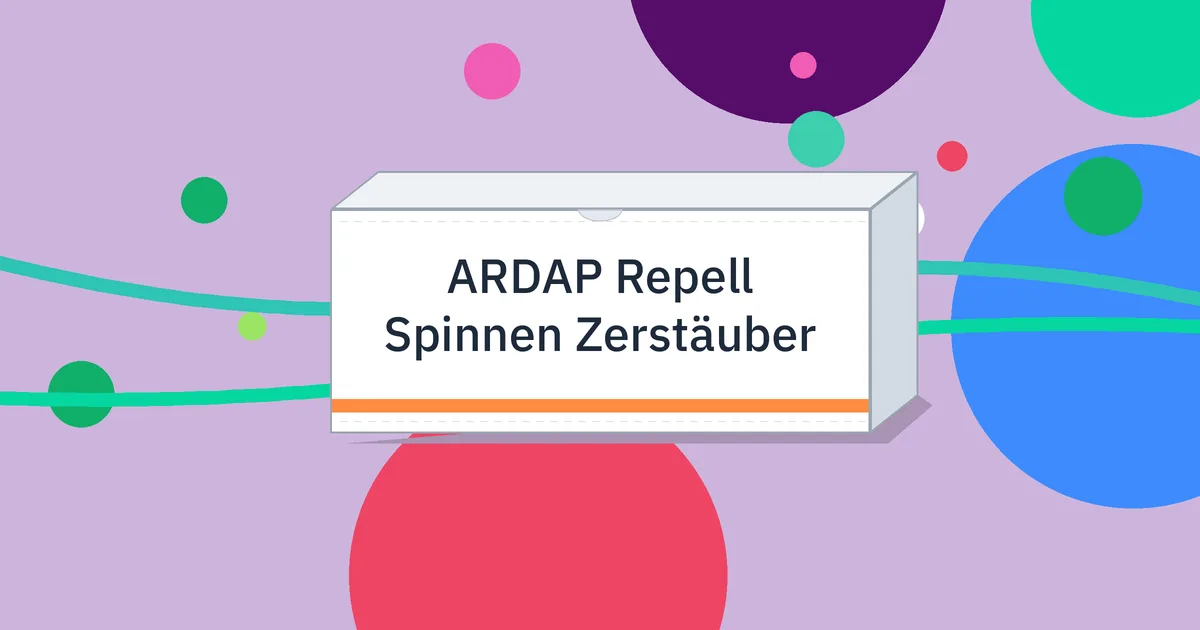 Symbolbild: Packung mit der Aufschrift ARDAP Repell Spinnen Zerstäuber (PZN 20313416) – Verfügbarkeit und Bezug in Apotheken in Frankfurt am Main
