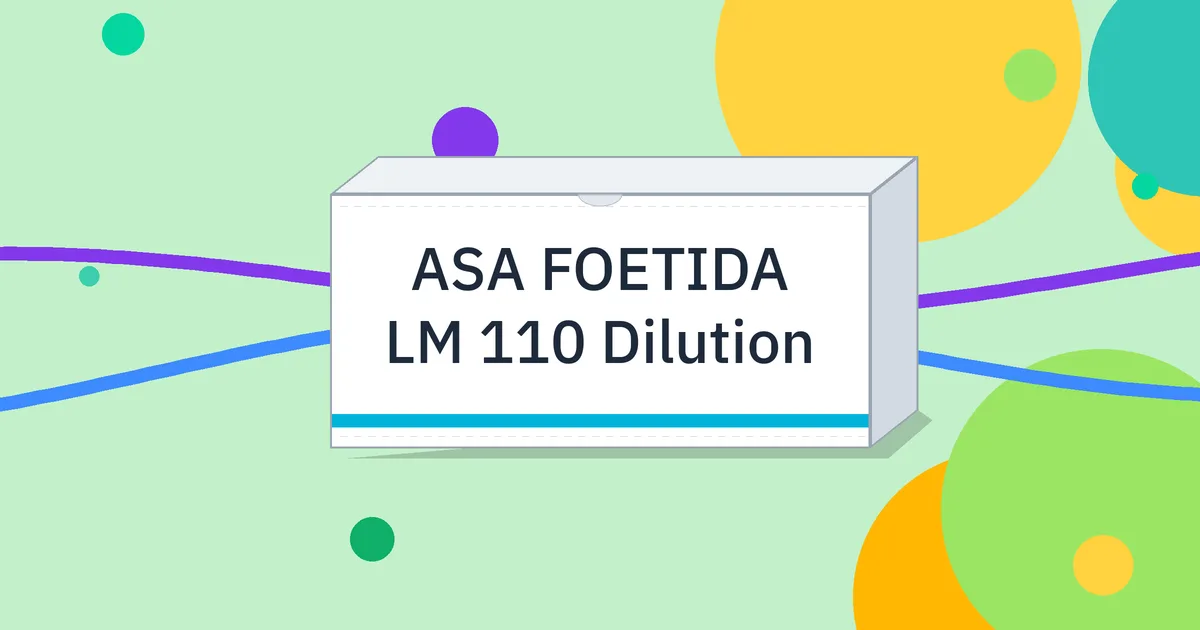 Symbolbild: Packung mit der Aufschrift ASA FOETIDA LM 110 Dilution (PZN 12781824) – Verfügbarkeit und Bezug in Apotheken in Frankfurt am Main