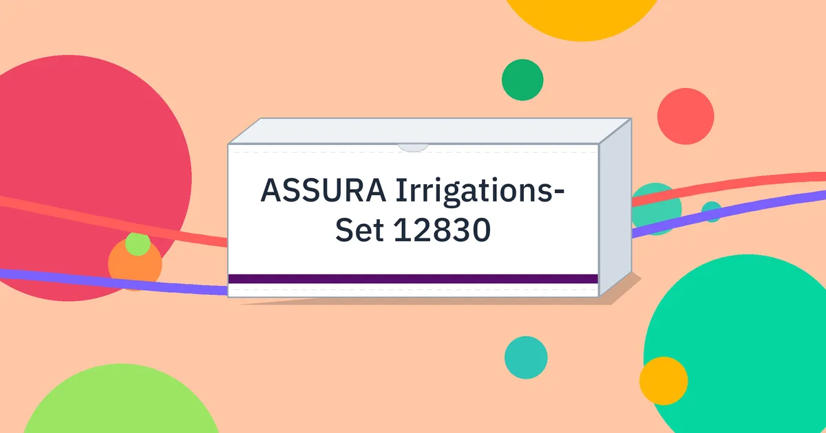 Symbolbild: Packung mit der Aufschrift ASSURA Irrigations-Set 12830 (PZN 08602879) – Verfügbarkeit und Bezug in Apotheken in Frankfurt am Main