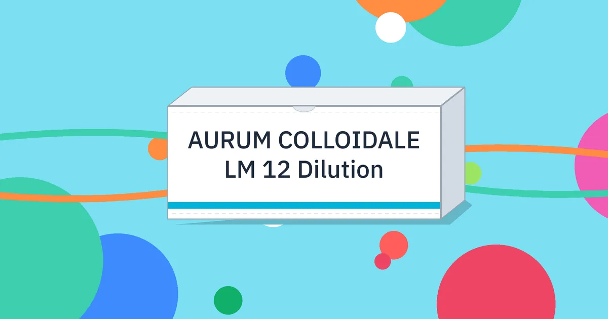 Symbolbild: Packung mit der Aufschrift AURUM COLLOIDALE LM 12 Dilution (PZN 12784231) – Verfügbarkeit und Bezug in Apotheken in Frankfurt am Main