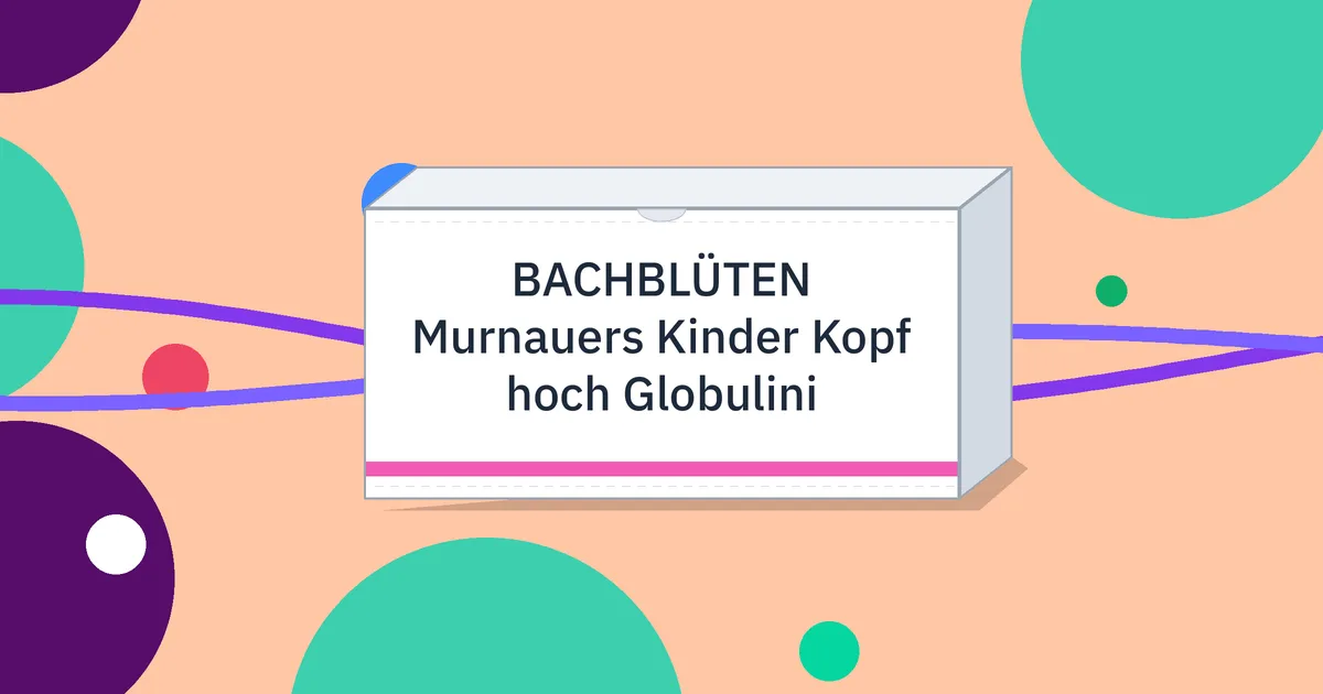 Symbolbild: Packung mit der Aufschrift BACHBLÜTEN Murnauers Kinder Kopf hoch Globulini (PZN 12439250) – Verfügbarkeit und Bezug in Apotheken in Frankfurt am Main