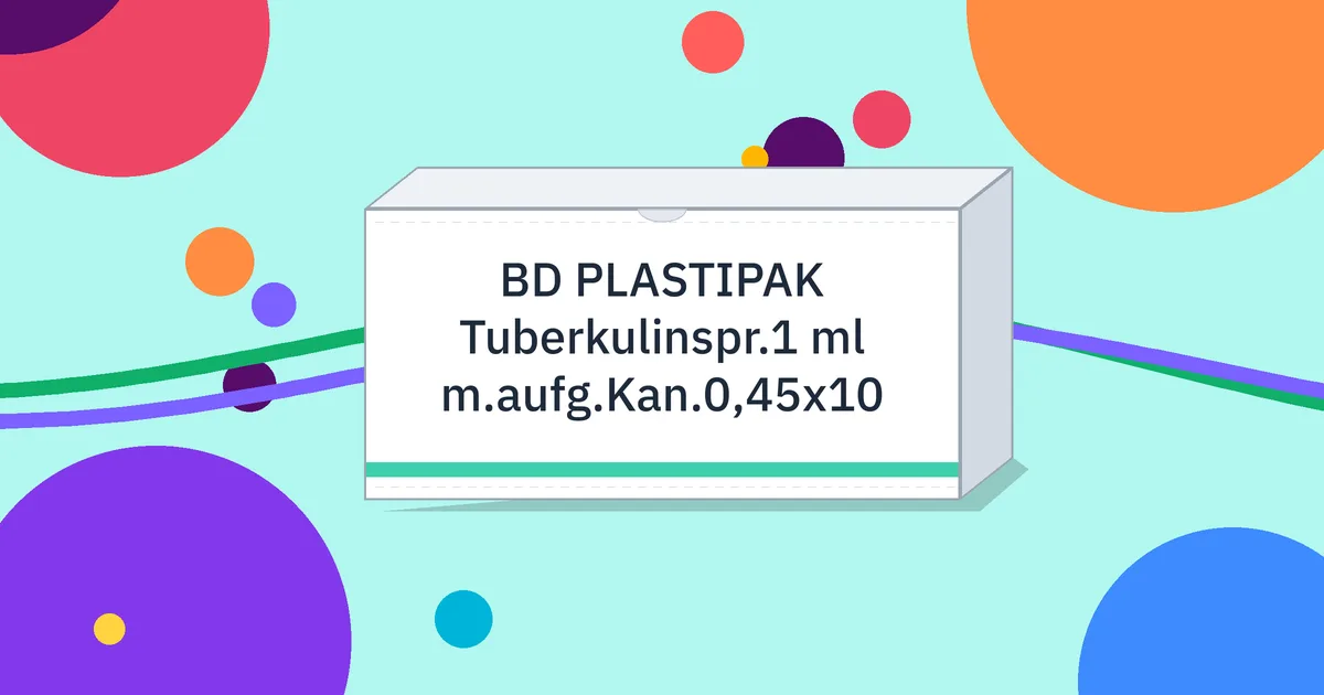 Symbolbild: Packung mit der Aufschrift BD PLASTIPAK Tuberkulinspr.1 ml m.aufg.Kan.0,45x10 (PZN 07250409) – Verfügbarkeit und Bezug in Apotheken in Frankfurt am Main