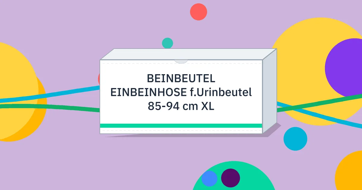 Symbolbild: Packung mit der Aufschrift BEINBEUTEL EINBEINHOSE f.Urinbeutel 85-94 cm XL (PZN 10403905) – Verfügbarkeit und Bezug in Apotheken in Frankfurt am Main