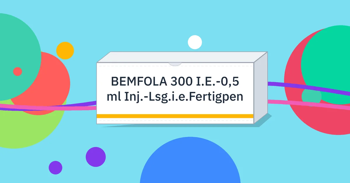 Symbolbild: Packung mit der Aufschrift BEMFOLA 300 I.E.-0,5 ml Inj.-Lsg.i.e.Fertigpen (PZN 11054424) – Verfügbarkeit und Bezug in Apotheken in Frankfurt am Main