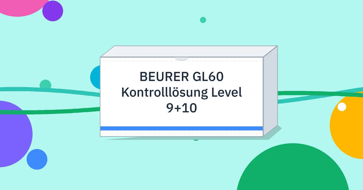 Symbolbild: Packung mit der Aufschrift BEURER GL60 Kontrolllösung Level 9+10 (PZN 16382682) – Verfügbarkeit und Bezug in Apotheken in Frankfurt am Main