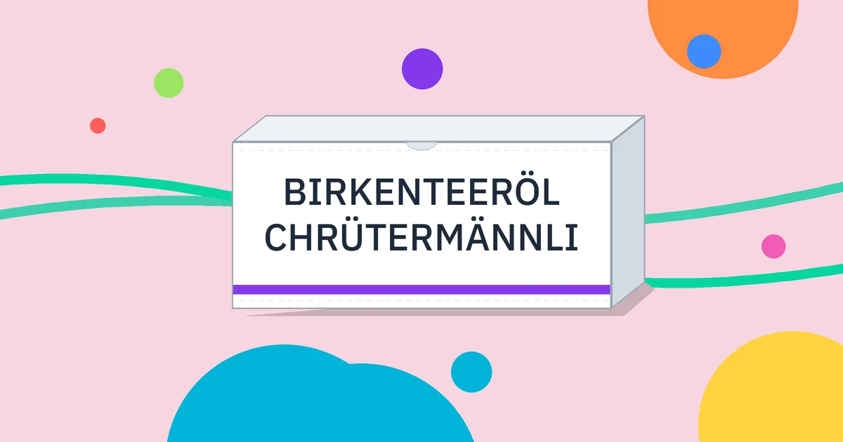 Symbolbild: Packung mit der Aufschrift BIRKENTEERÖL CHRÜTERMÄNNLI (PZN 07196408) – Verfügbarkeit und Bezug in Apotheken in Frankfurt am Main