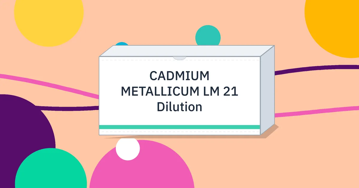 Symbolbild: Packung mit der Aufschrift CADMIUM METALLICUM LM 21 Dilution (PZN 13400445) – Verfügbarkeit und Bezug in Apotheken in Frankfurt am Main
