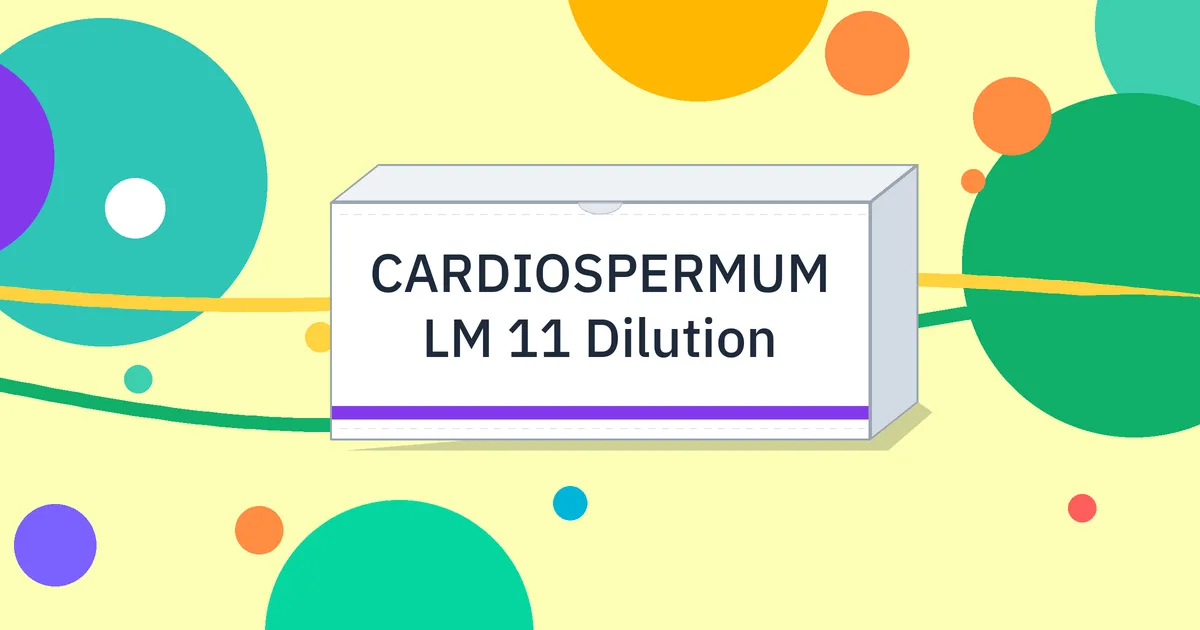Symbolbild: Packung mit der Aufschrift CARDIOSPERMUM LM 11 Dilution (PZN 12810313) – Verfügbarkeit und Bezug in Apotheken in Frankfurt am Main