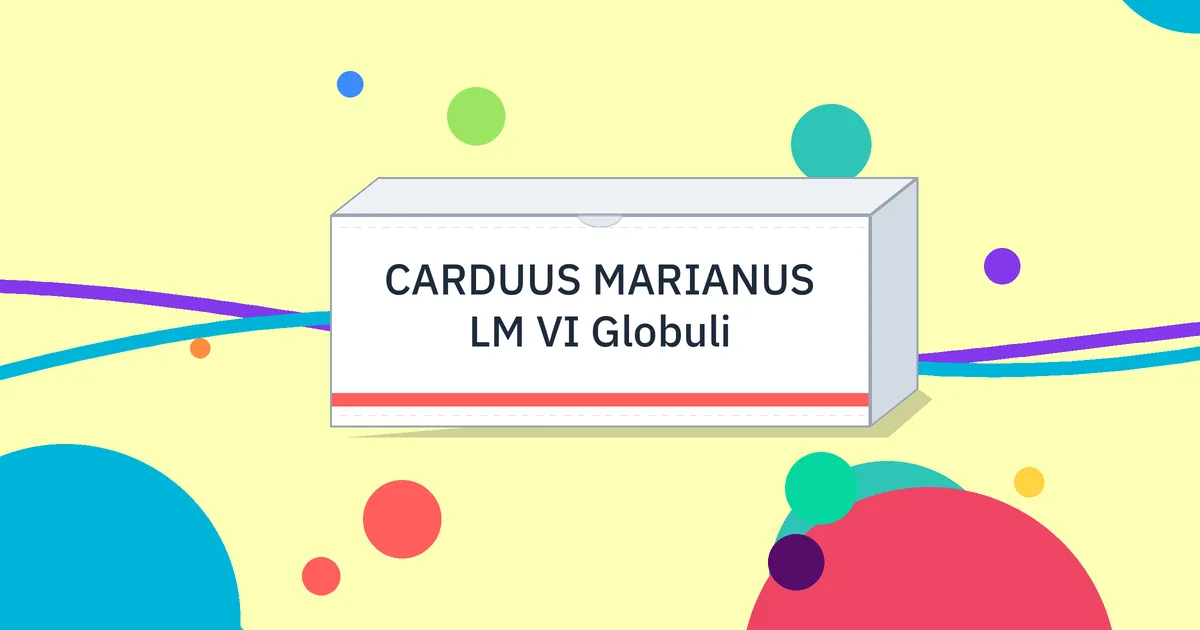 Symbolbild: Packung mit der Aufschrift CARDUUS MARIANUS LM VI Globuli (PZN 04503034) – Verfügbarkeit und Bezug in Apotheken in Frankfurt am Main