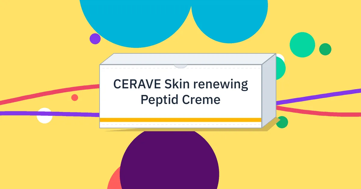 Symbolbild: Packung mit der Aufschrift CERAVE Skin renewing Peptid Creme (PZN 19979400) – Verfügbarkeit und Bezug in Apotheken in Frankfurt am Main