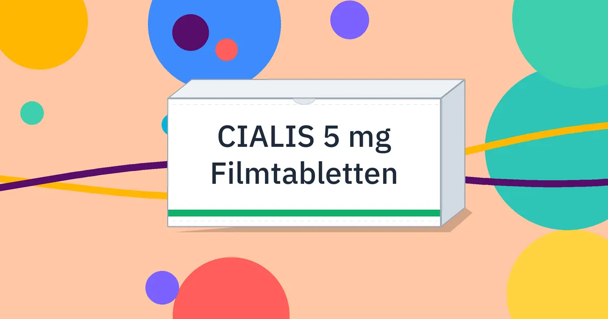 Symbolbild: Packung mit der Aufschrift CIALIS 5 mg Filmtabletten (PZN 13965609) – Verfügbarkeit und Bezug in Apotheken in Frankfurt am Main