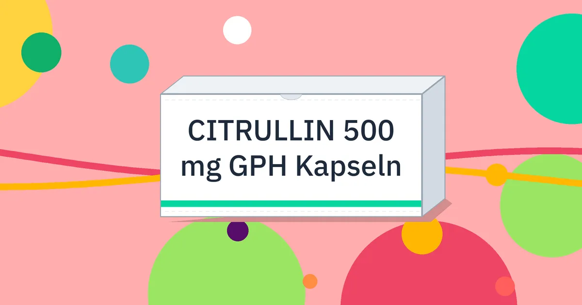 Symbolbild: Packung mit der Aufschrift CITRULLIN 500 mg GPH Kapseln (PZN 07011573) – Verfügbarkeit und Bezug in Apotheken in Frankfurt am Main