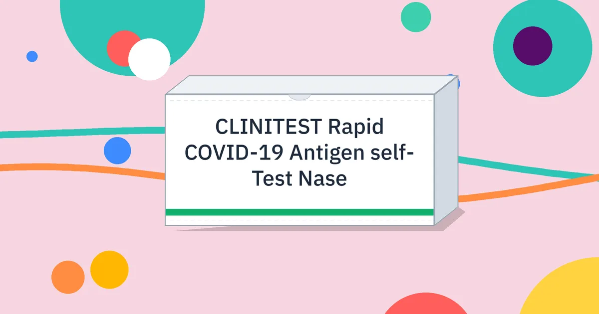 Symbolbild: Packung mit der Aufschrift CLINITEST Rapid COVID-19 Antigen self-Test Nase (PZN 17623403) – Verfügbarkeit und Bezug in Apotheken in Frankfurt am Main