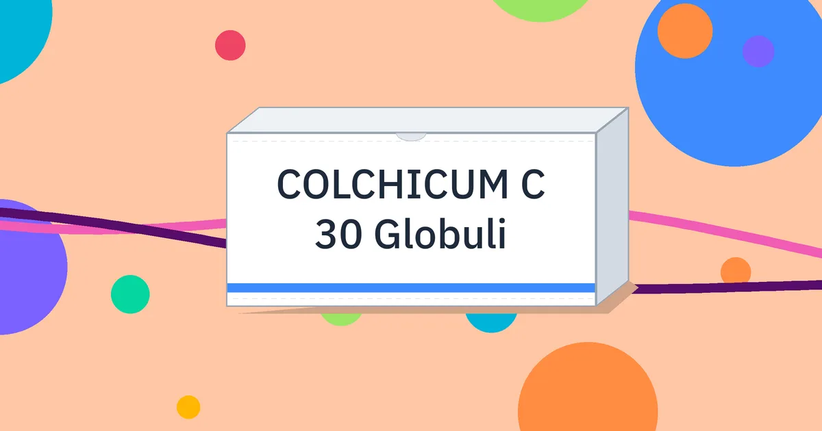 Symbolbild: Packung mit der Aufschrift COLCHICUM C 30 Globuli (PZN 02897106) – Verfügbarkeit und Bezug in Apotheken in Frankfurt am Main