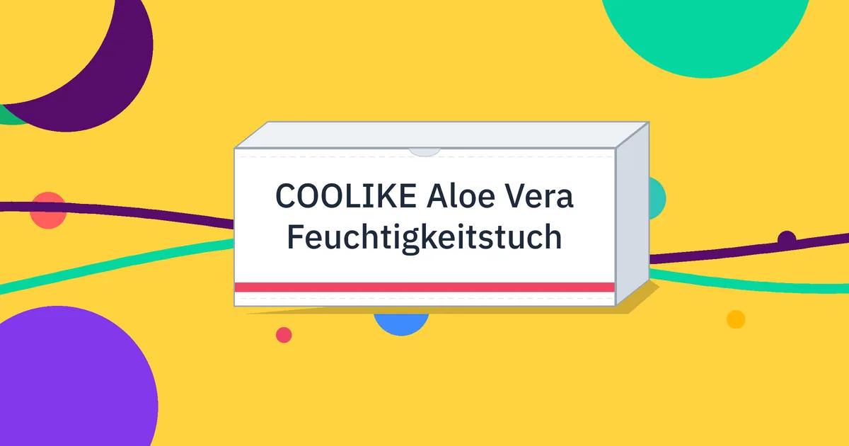 Symbolbild: Packung mit der Aufschrift COOLIKE Aloe Vera Feuchtigkeitstuch (PZN 03091753) – Verfügbarkeit und Bezug in Apotheken in Frankfurt am Main