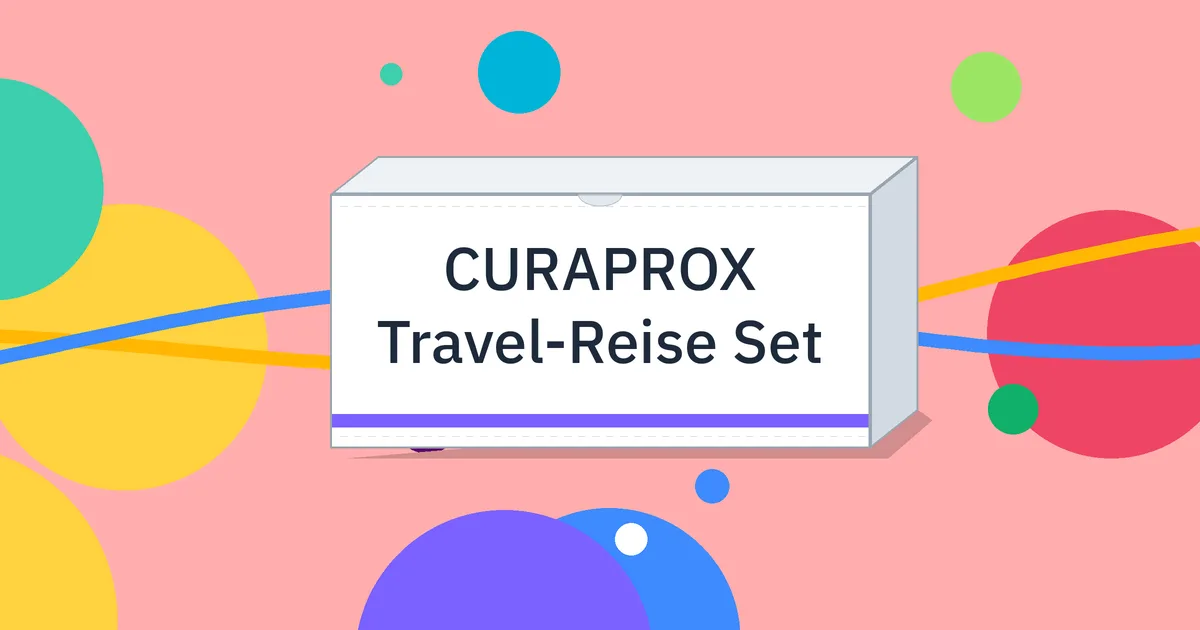 Symbolbild: Packung mit der Aufschrift CURAPROX Travel-Reise Set (PZN 16585296) – Verfügbarkeit und Bezug in Apotheken in Frankfurt am Main