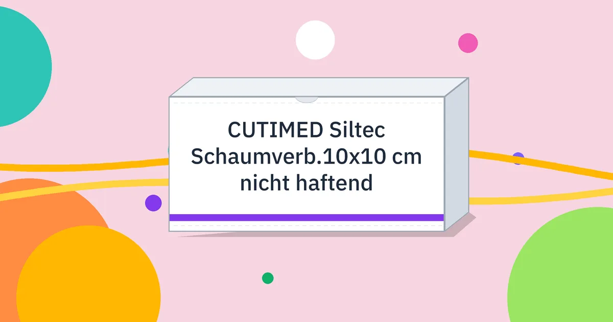 Symbolbild: Packung mit der Aufschrift CUTIMED Siltec Schaumverb.10x10 cm nicht haftend (PZN 15563186) – Verfügbarkeit und Bezug in Apotheken in Frankfurt am Main