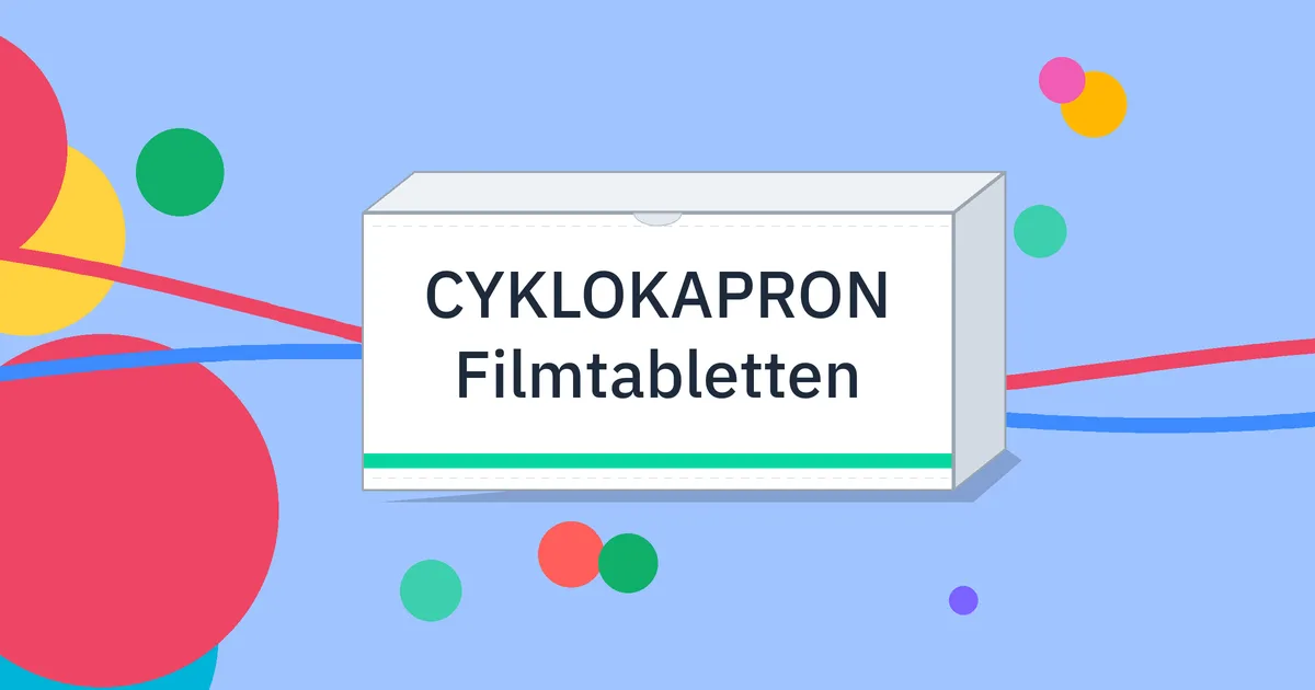 Symbolbild: Packung mit der Aufschrift CYKLOKAPRON Filmtabletten (PZN 07045649) – Verfügbarkeit und Bezug in Apotheken in Frankfurt am Main