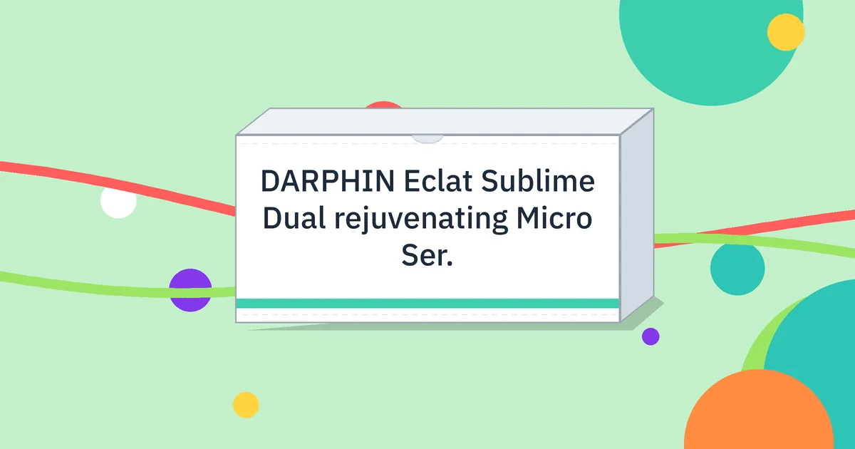Symbolbild: Packung mit der Aufschrift DARPHIN Eclat Sublime Dual rejuvenating Micro Ser. (PZN 19205905) – Verfügbarkeit und Bezug in Apotheken in Frankfurt am Main