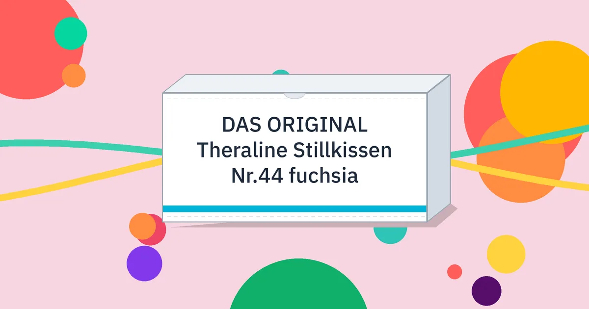 Symbolbild: Packung mit der Aufschrift DAS ORIGINAL Theraline Stillkissen Nr.44 fuchsia (PZN 09531957) – Verfügbarkeit und Bezug in Apotheken in Frankfurt am Main