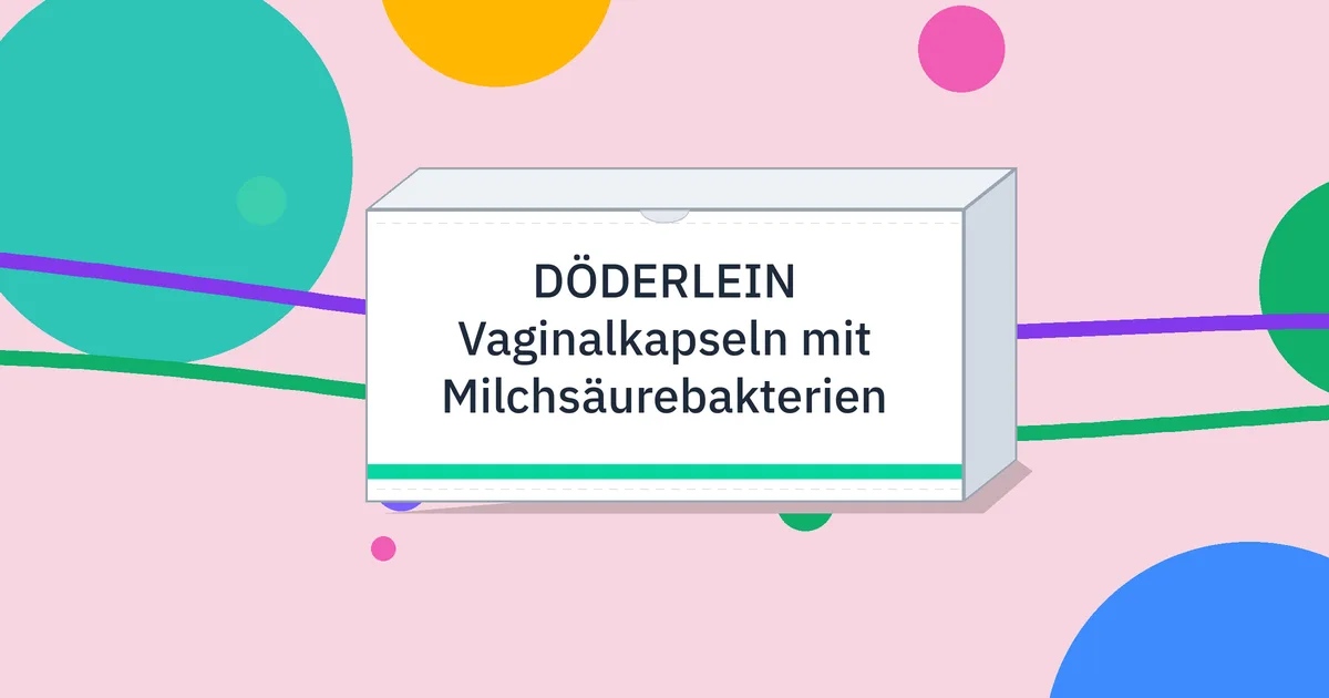 Symbolbild: Packung mit der Aufschrift DÖDERLEIN Vaginalkapseln mit Milchsäurebakterien (PZN 19296380) – Verfügbarkeit und Bezug in Apotheken in Frankfurt am Main