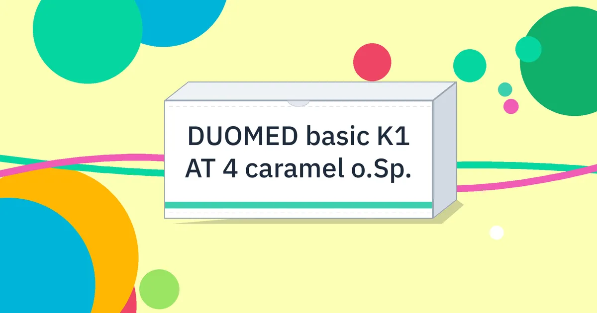 Symbolbild: Packung mit der Aufschrift DUOMED basic K1 AT 4 caramel o.Sp. (PZN 20902526) – Verfügbarkeit und Bezug in Apotheken in Frankfurt am Main