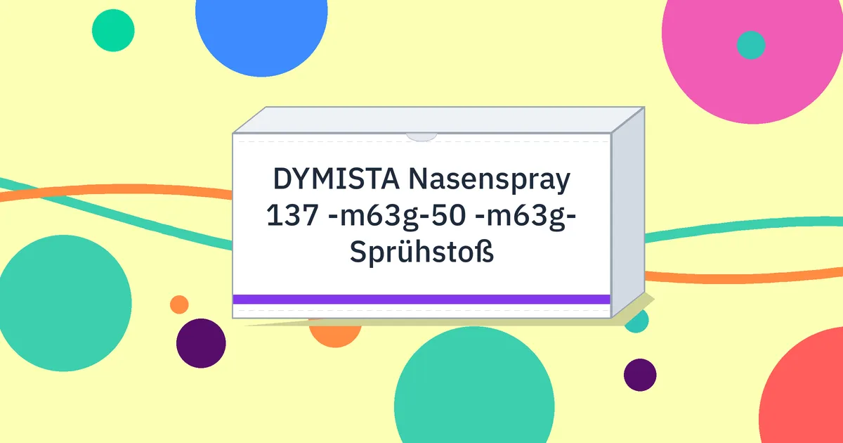 Symbolbild: Packung mit der Aufschrift DYMISTA Nasenspray 137 -m63g-50 -m63g-Sprühstoß (PZN 17252378) – Verfügbarkeit und Bezug in Apotheken in Frankfurt am Main