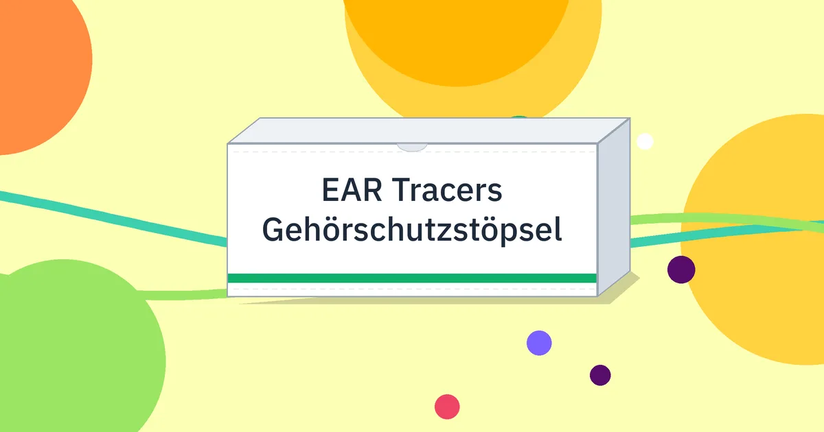 Symbolbild: Packung mit der Aufschrift EAR Tracers Gehörschutzstöpsel (PZN 01780891) – Verfügbarkeit und Bezug in Apotheken in Frankfurt am Main